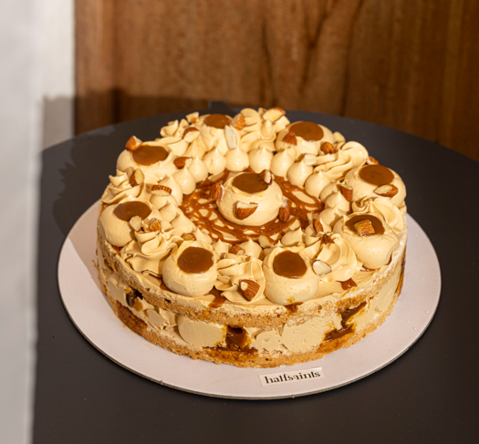 Salted Caramel and Almonds Sans Rival (8-inch) – halfsaints