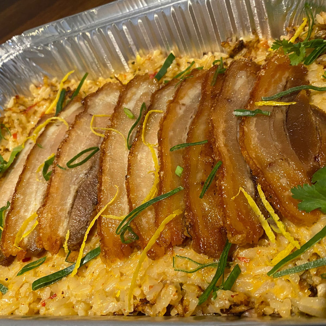 Arroz Con Chicharron Family Platter – halfsaints